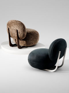 NORR11 Cooper Lounge Chair, Modern Oak & Steel
