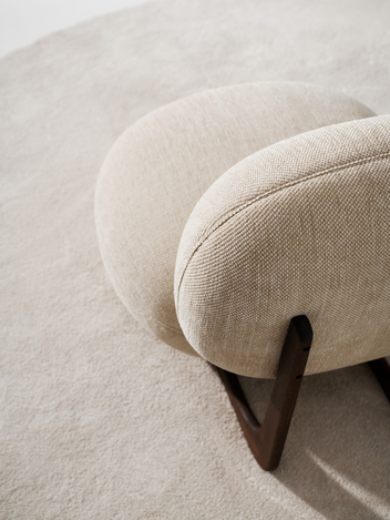 NORR11 Cooper Lounge Chair, Modern Oak & Steel