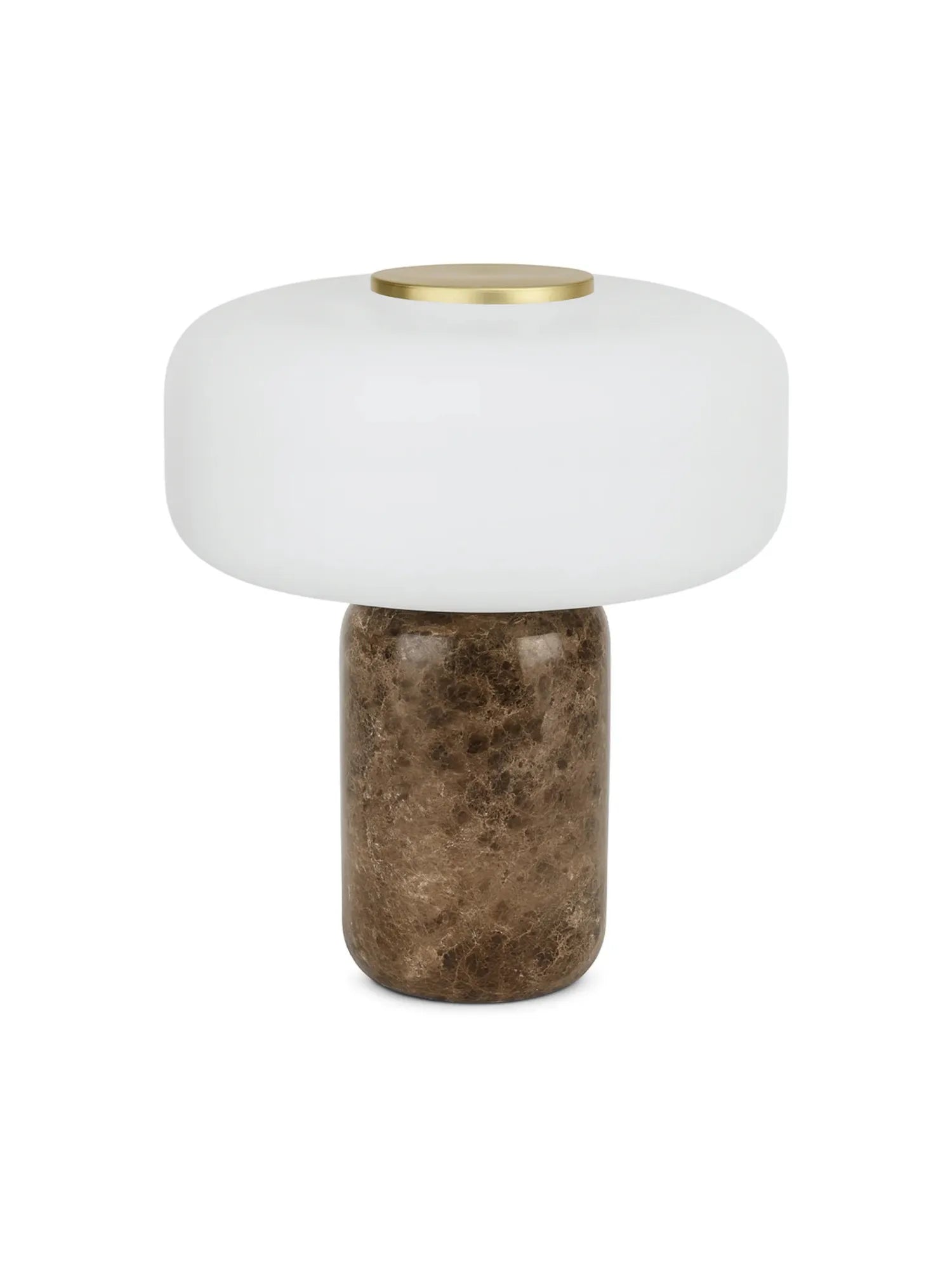 Marble Base Table Lamp: Fonte Table Lamp with Frosted Glass by TAMO